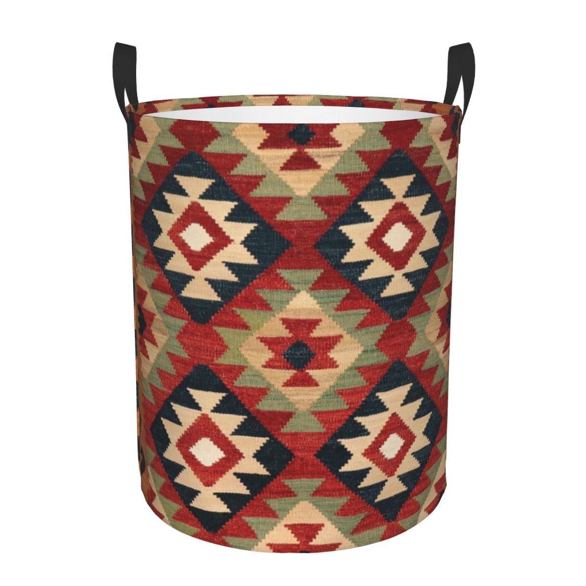 Custom Vintage Turkish Kilim Laundry Hamper Large Clothes Storage ...