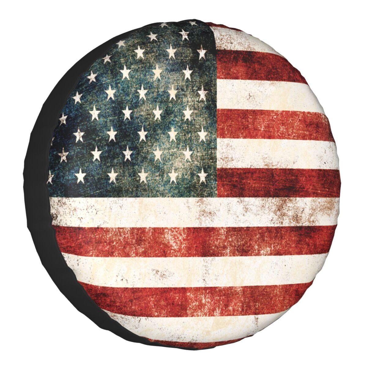 Custom Vintage US Flag Black And White Spare Tire Cover for Honda ...