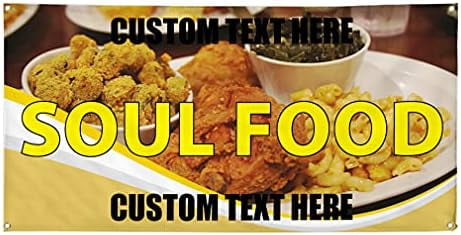 Custom Vinyl Banner Multiple Sizes Soul Food Outdoor Advertising ...