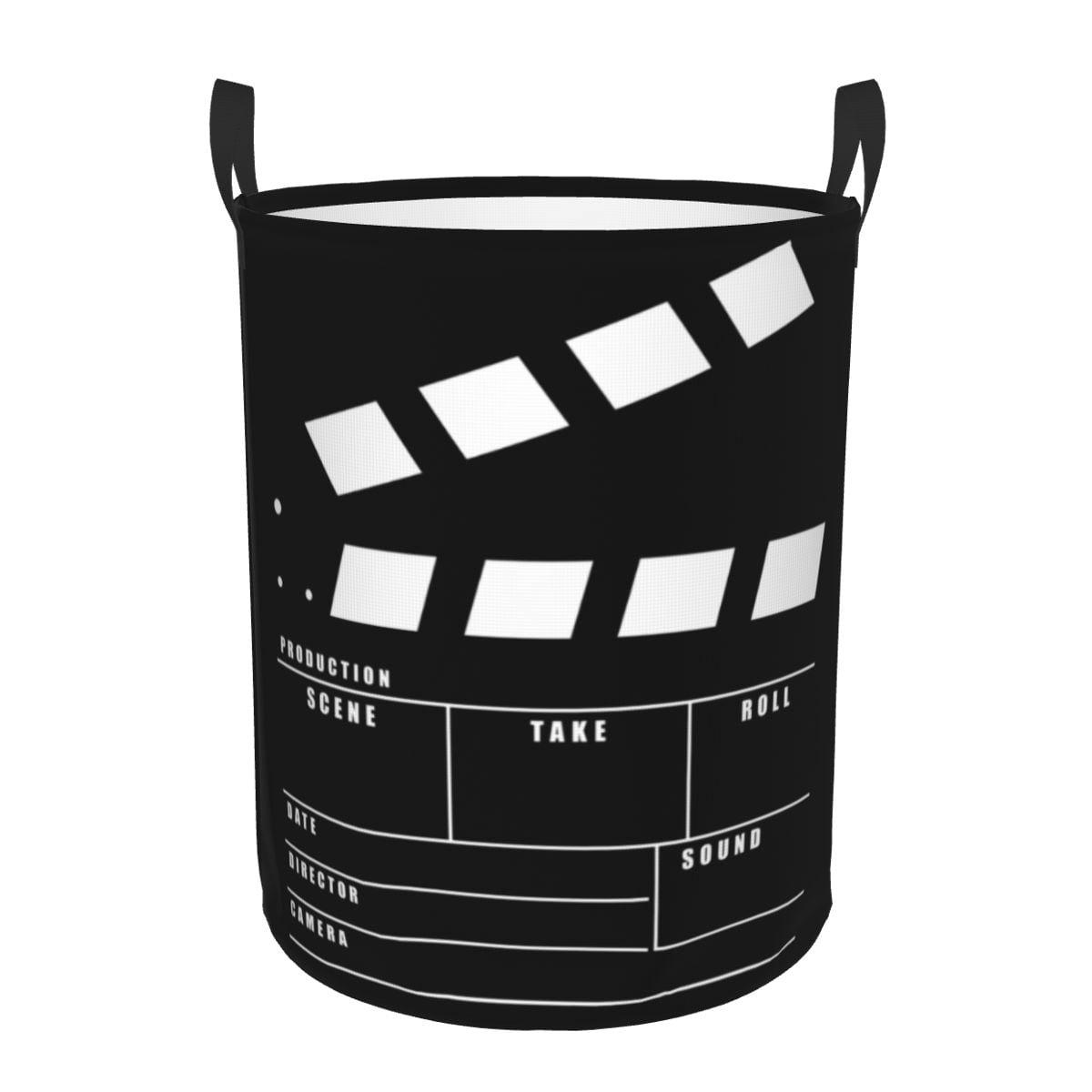 Custom Vip Movie Night On Retro Aqua Background Popcorn Laundry Basket ...