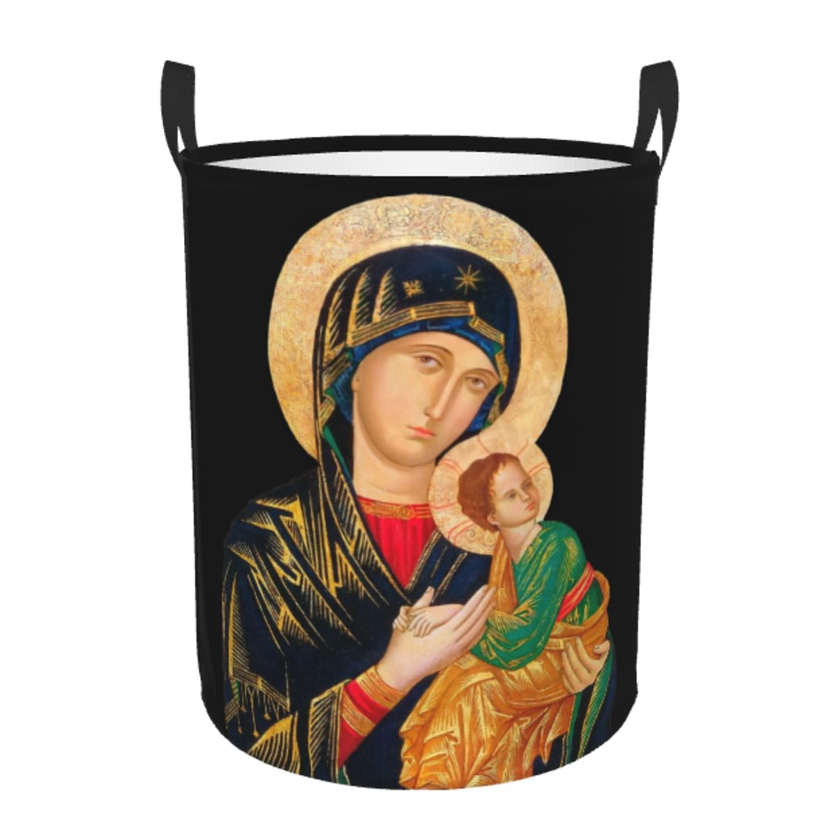 Custom Virgin Of Guadalupe Laundry Basket Foldable Large Capacity ...