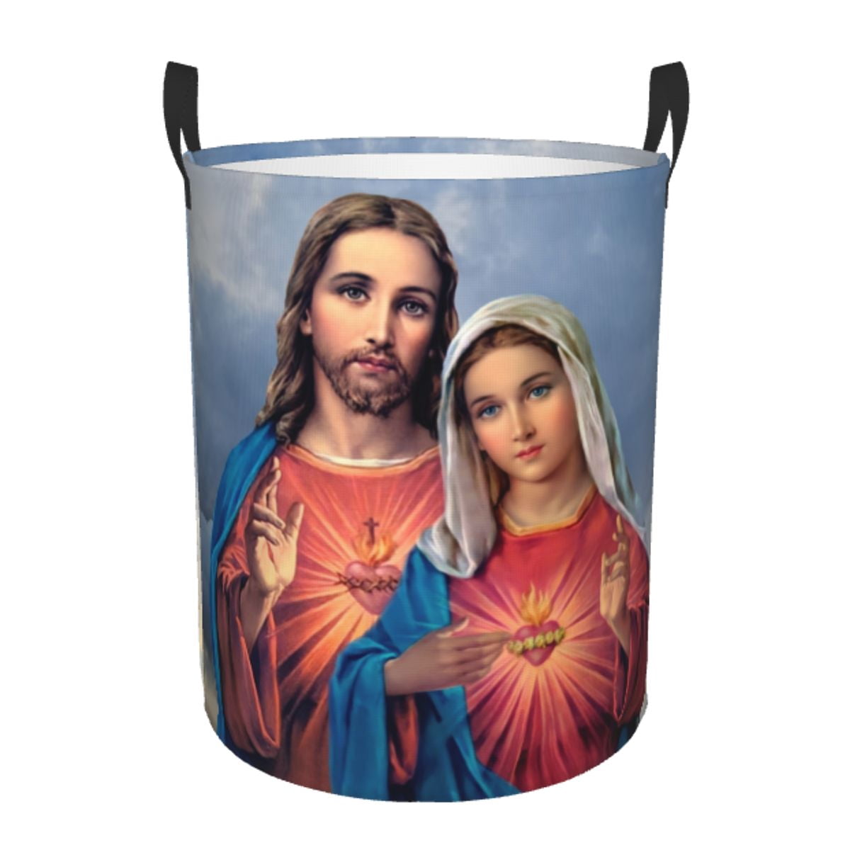 Custom Virgin Of Guadalupe Laundry Basket Foldable Large Capacity ...