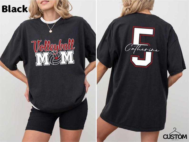 Custom Volleyball Mom Shirt, Voleyball Team Mom T-shirt, Gift for ...