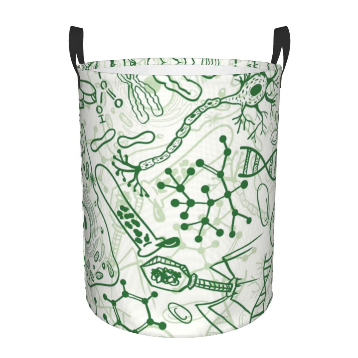 Custom WBC Science Chemistry Cell Laundry Hamper Large Storage Basket ...