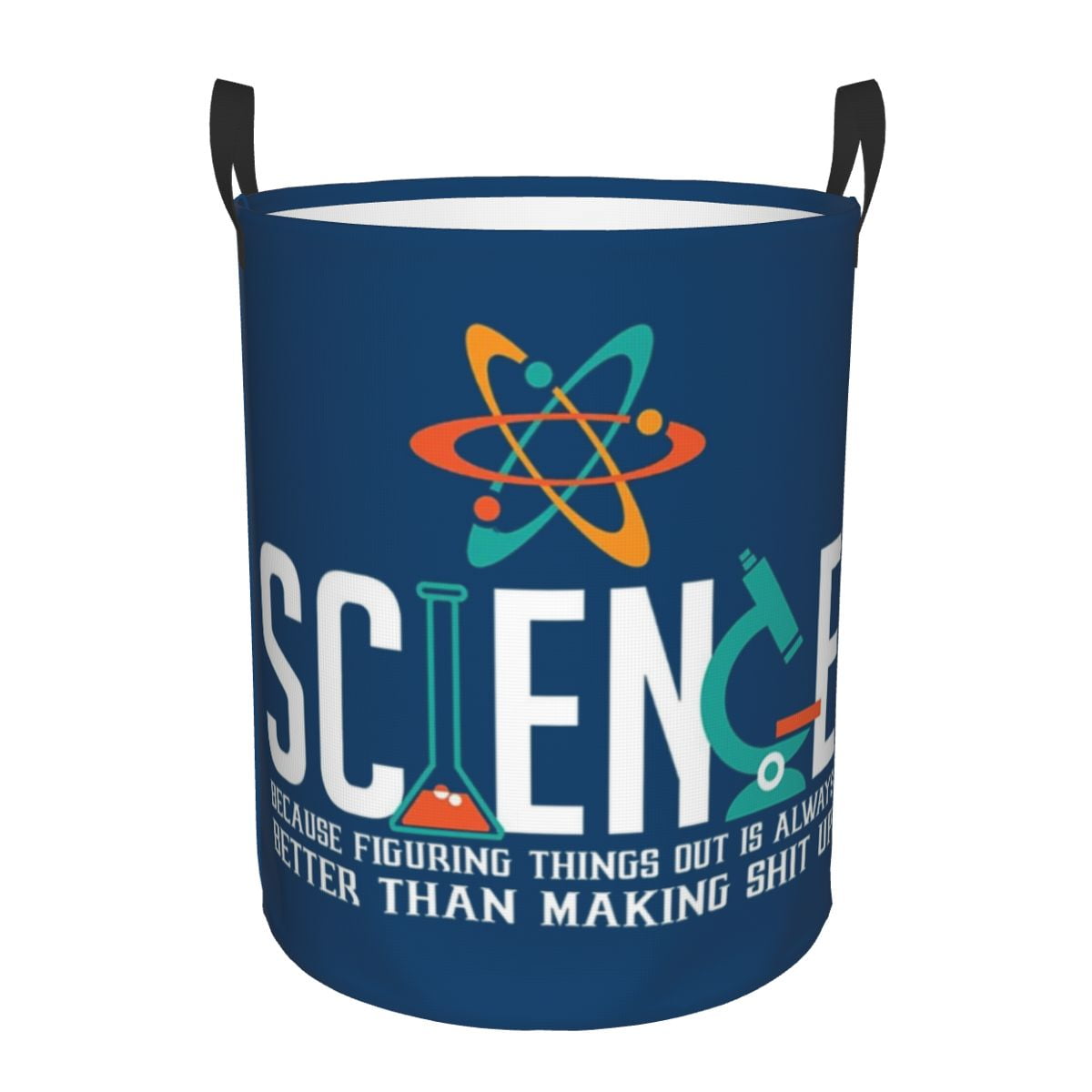 Custom WBC Science Chemistry Cell Laundry Hamper Large Storage Basket ...