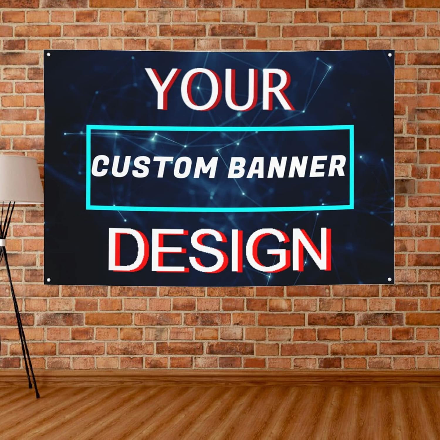 Custom Wall Banner Sign Customize Your Own Banner with Image Logo Text ...
