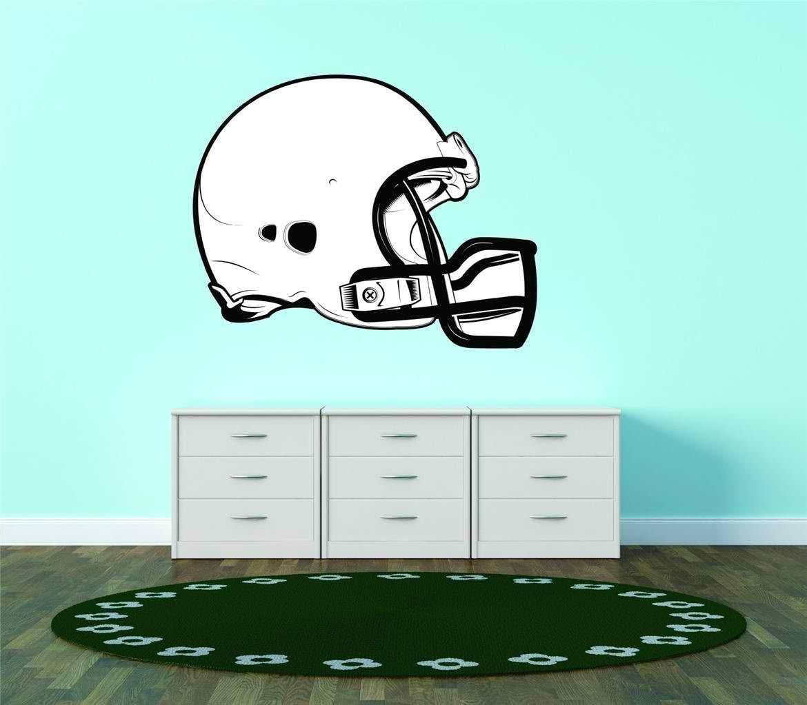 Custom Wall Decal American Football Sports Logo Nfl Helmet Vinyl Wall ...