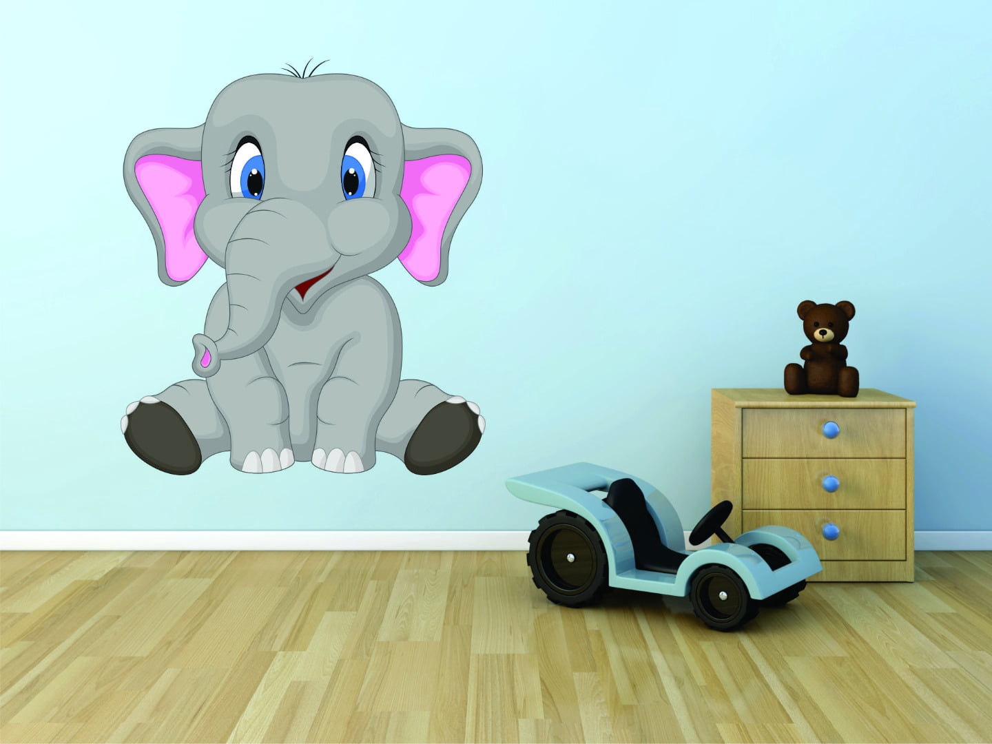 Custom Wall Decal : Dumbo Circus Elephant Kids Boy Girl Bedroom School ...