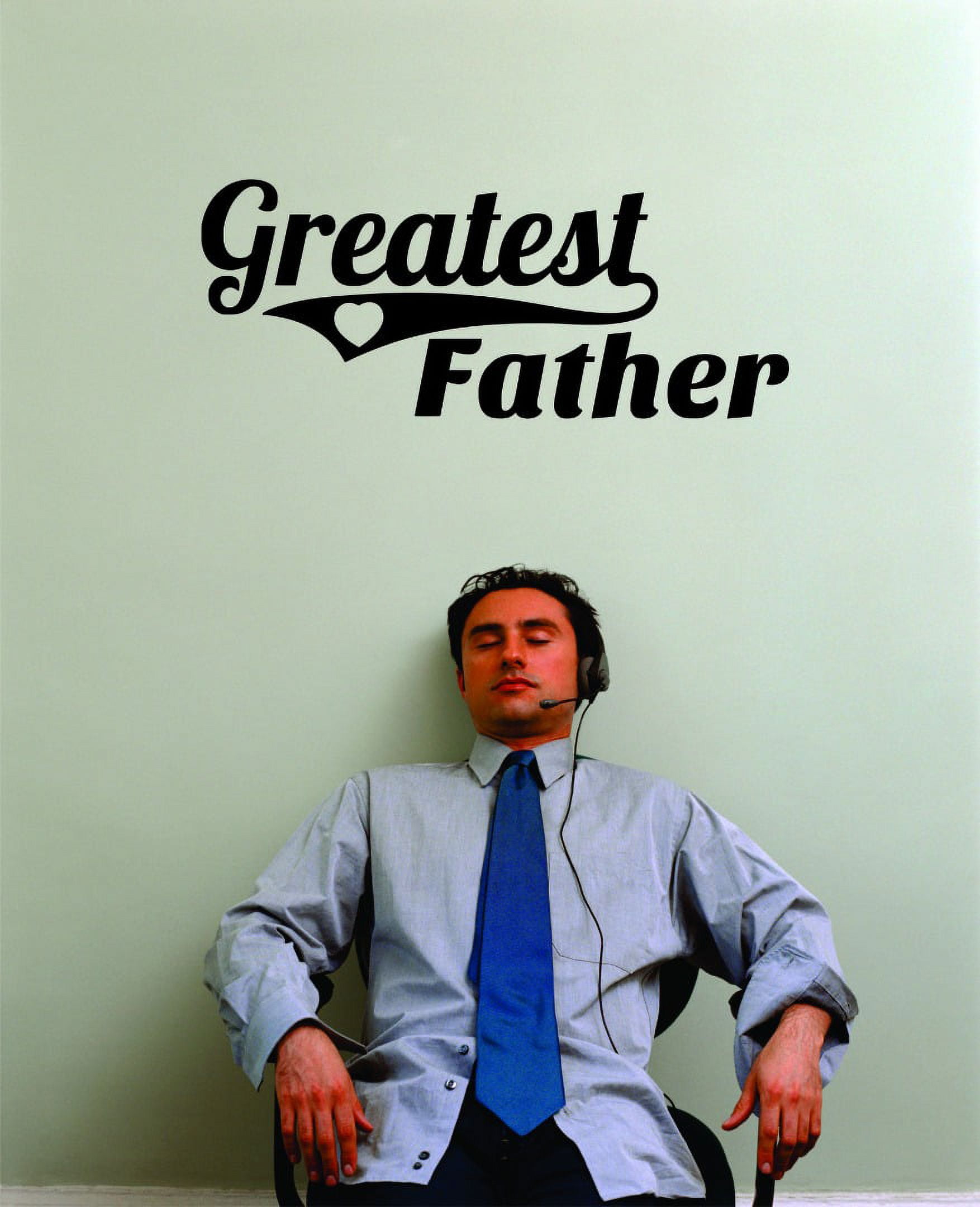 Custom Wall Decal : Greatest Father Lettering Design 12x18" - Walmart.com