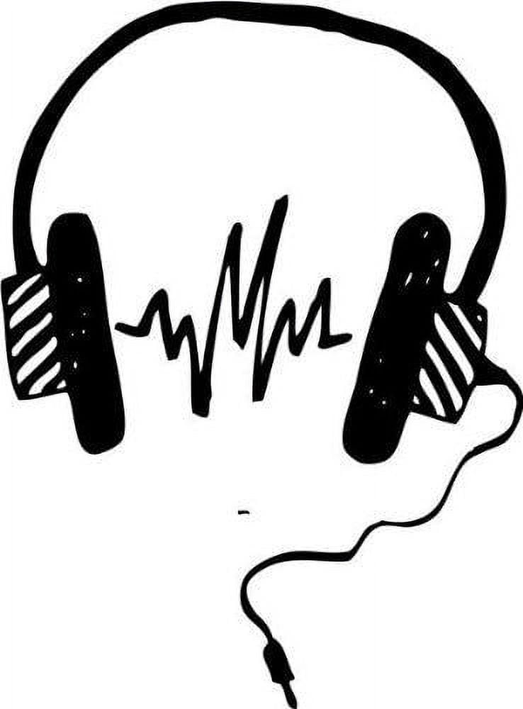 Custom Wall Decal Headset - Boys Bed Room - Sticker - Vinyl Wall ...