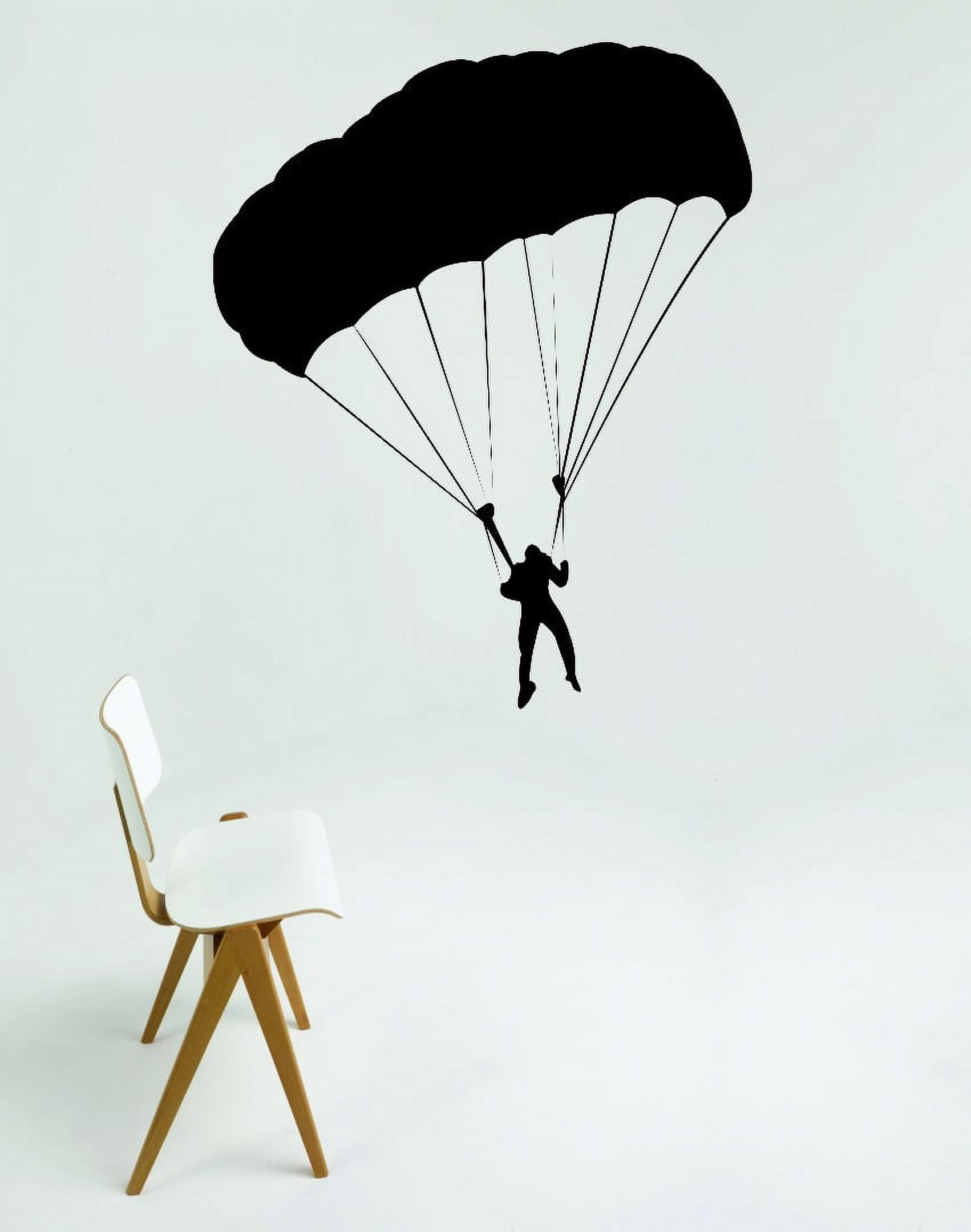 Custom Wall Decal : Parisail Parachute Jumping Man Sky Diving 16x24 ...