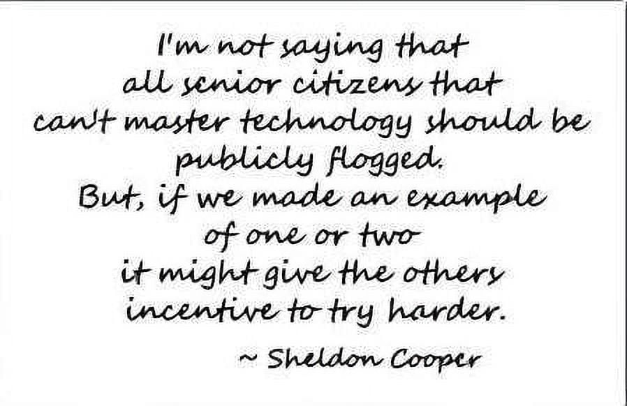 Custom Wall Decal Sheldon Cooper Quote - Bedroom - Sticker - Vinyl Wall ...