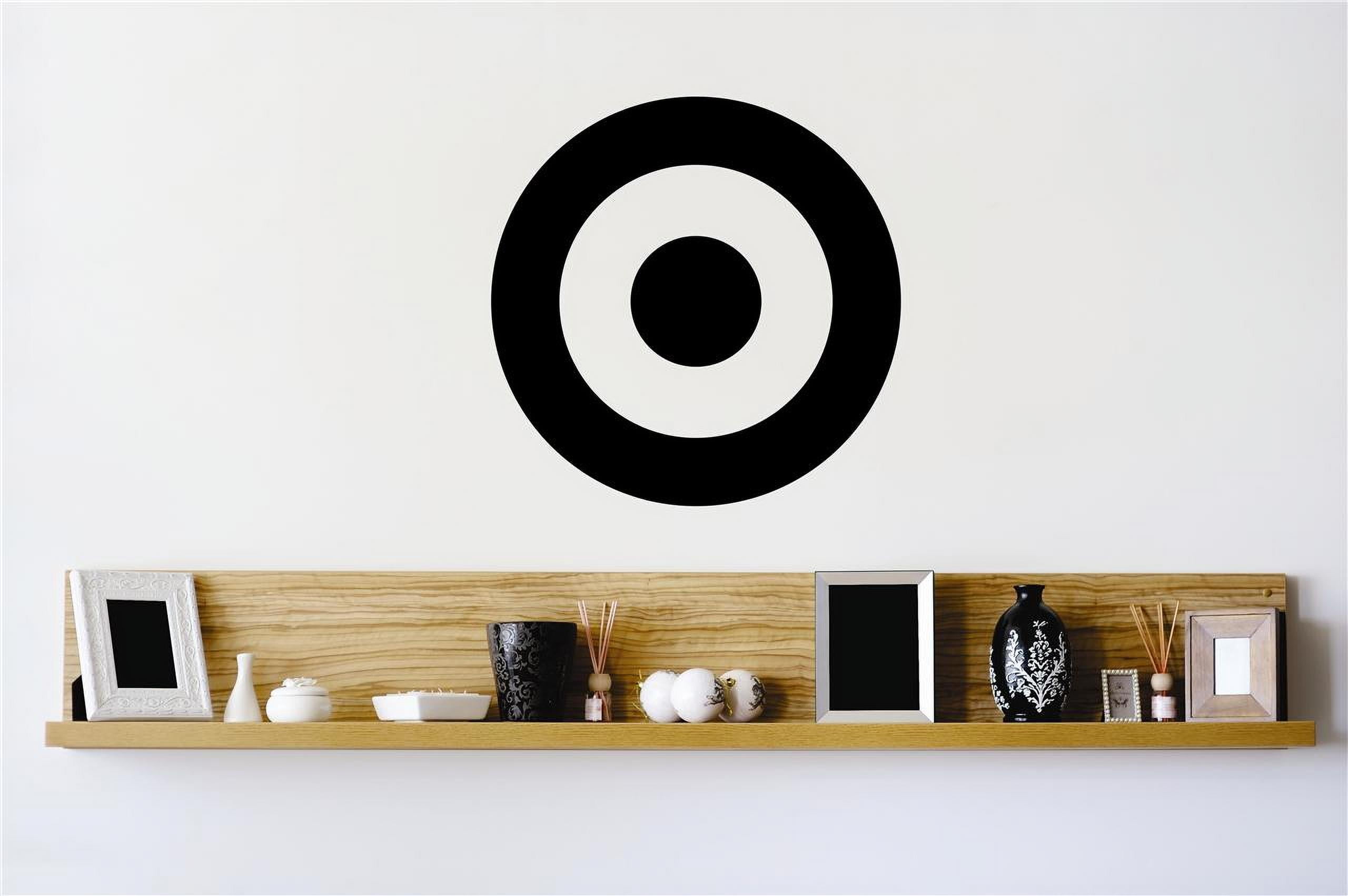Custom Wall Decal Sticker : Bullseye Target Shot Aim Circle Stylish ...