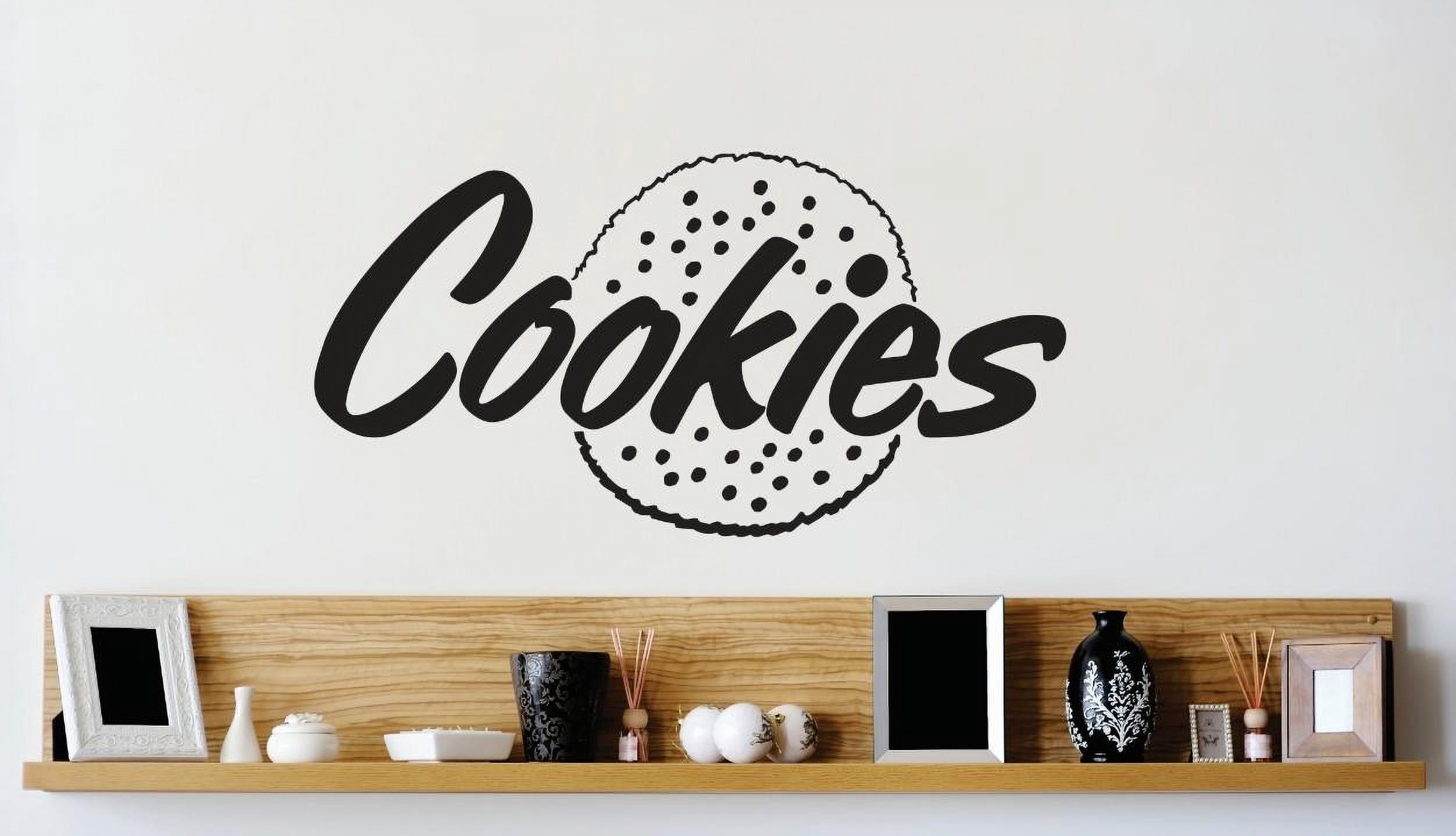 Custom Wall Decal Vinyl Sticker : Cookies Kitchen Food Mural 12x18 ...