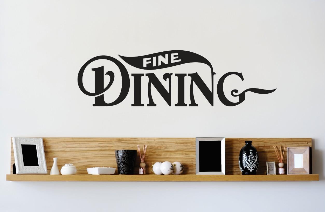 Custom Wall Decal Vinyl Sticker : Fine Dining Kitchen Restaurant Mural ...
