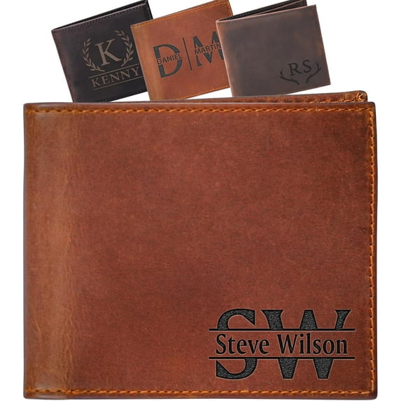Custom Wallet for Men, Dad, Him, Mens Christmas Gifts, Wallet with ...