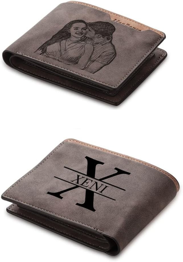 Custom Wallets for Men Personalized Gifts for Men Dad Boyfriend ...