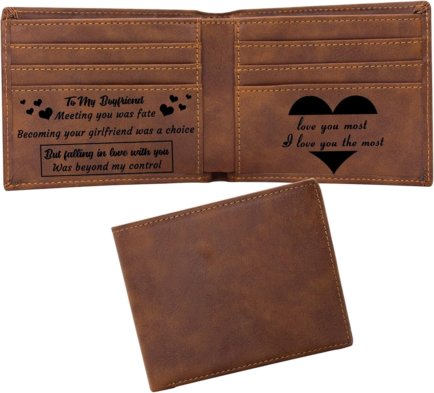 Custom Wallets for Men with Picture, Personalized Engraved Photo ...