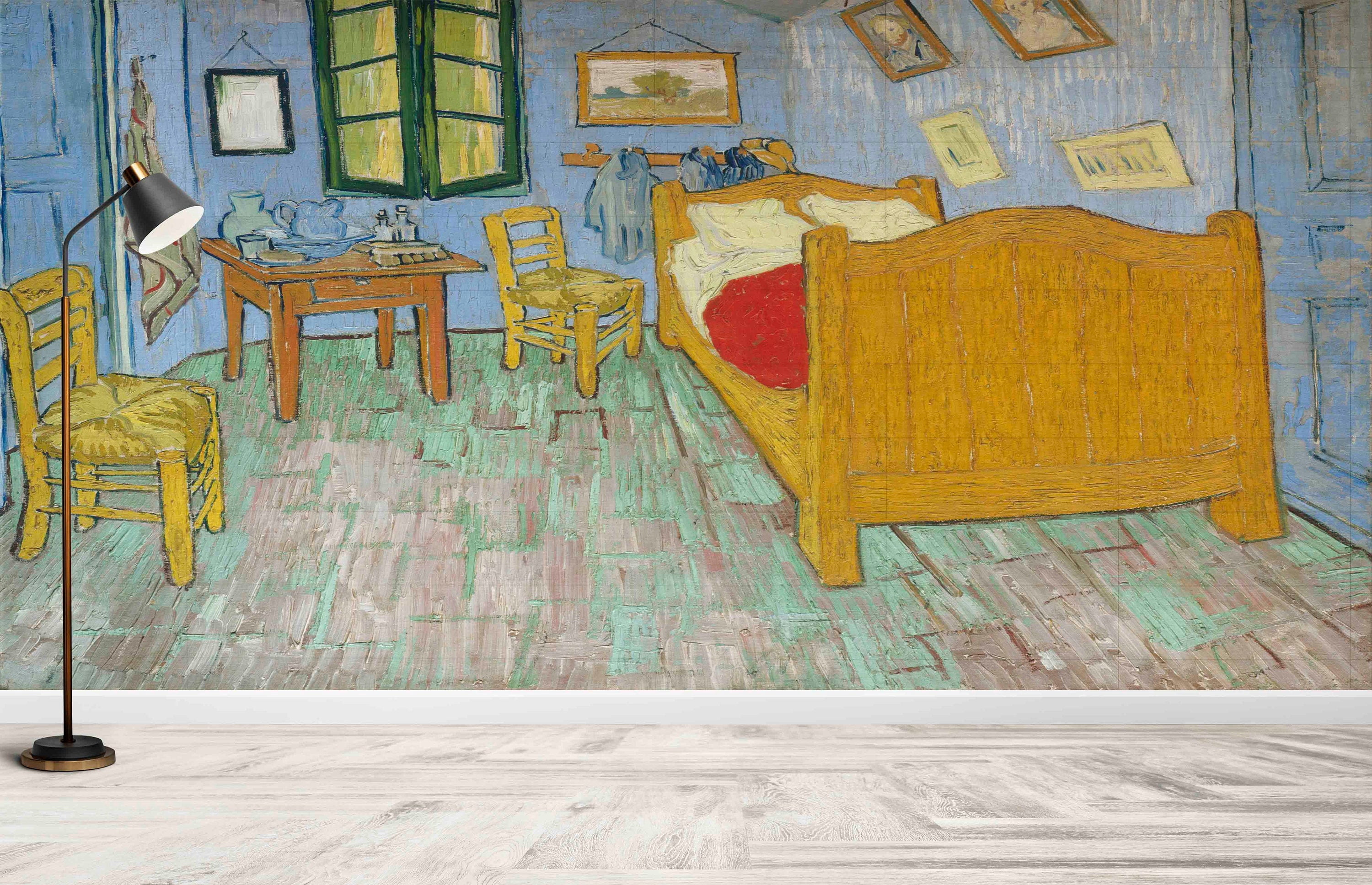 Custom Wallpaper, Bedroom in Arles, Van Gogh Bedroom Wall Decor ...
