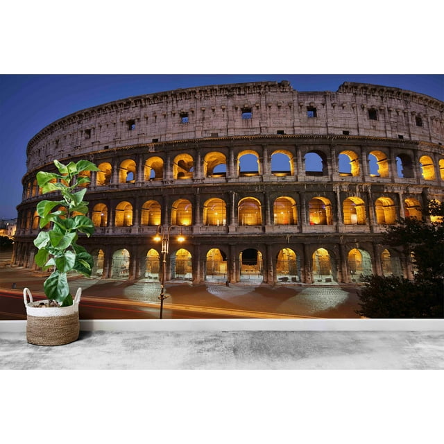 Custom Wallpaper, Italy Wall Poster, Rome Colosseum Wallpaper, 3d ...