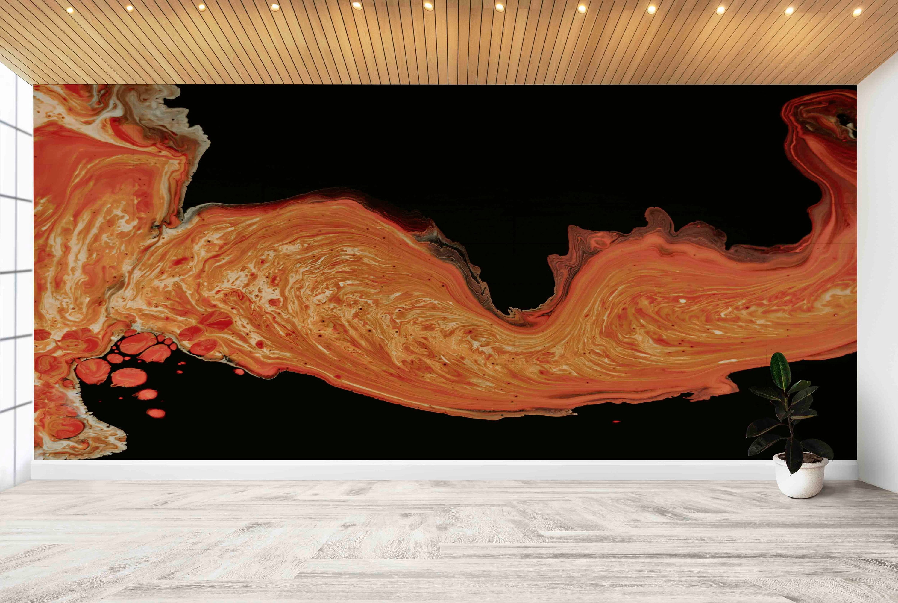 Custom Wallpaper, Marble Wall Decor, Wallpaper Wall Art, Contemporary ...
