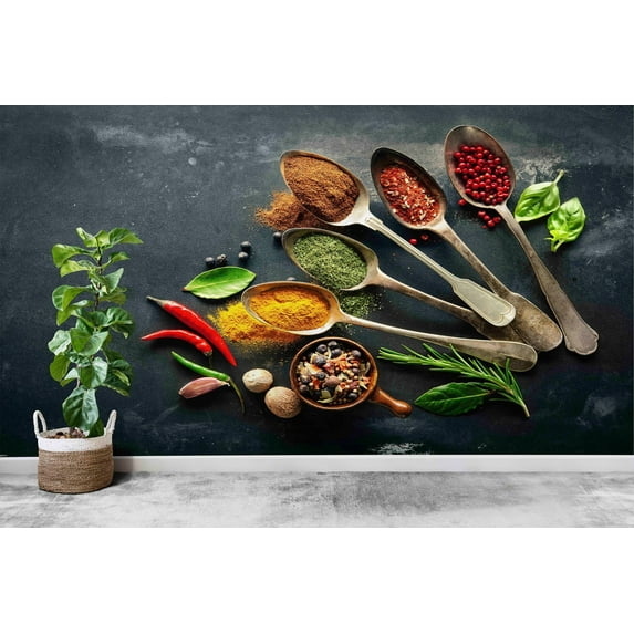 Custom Wallpaper, Modern Wallpaper, Spices, Bright Wallpaper, Abstract ...