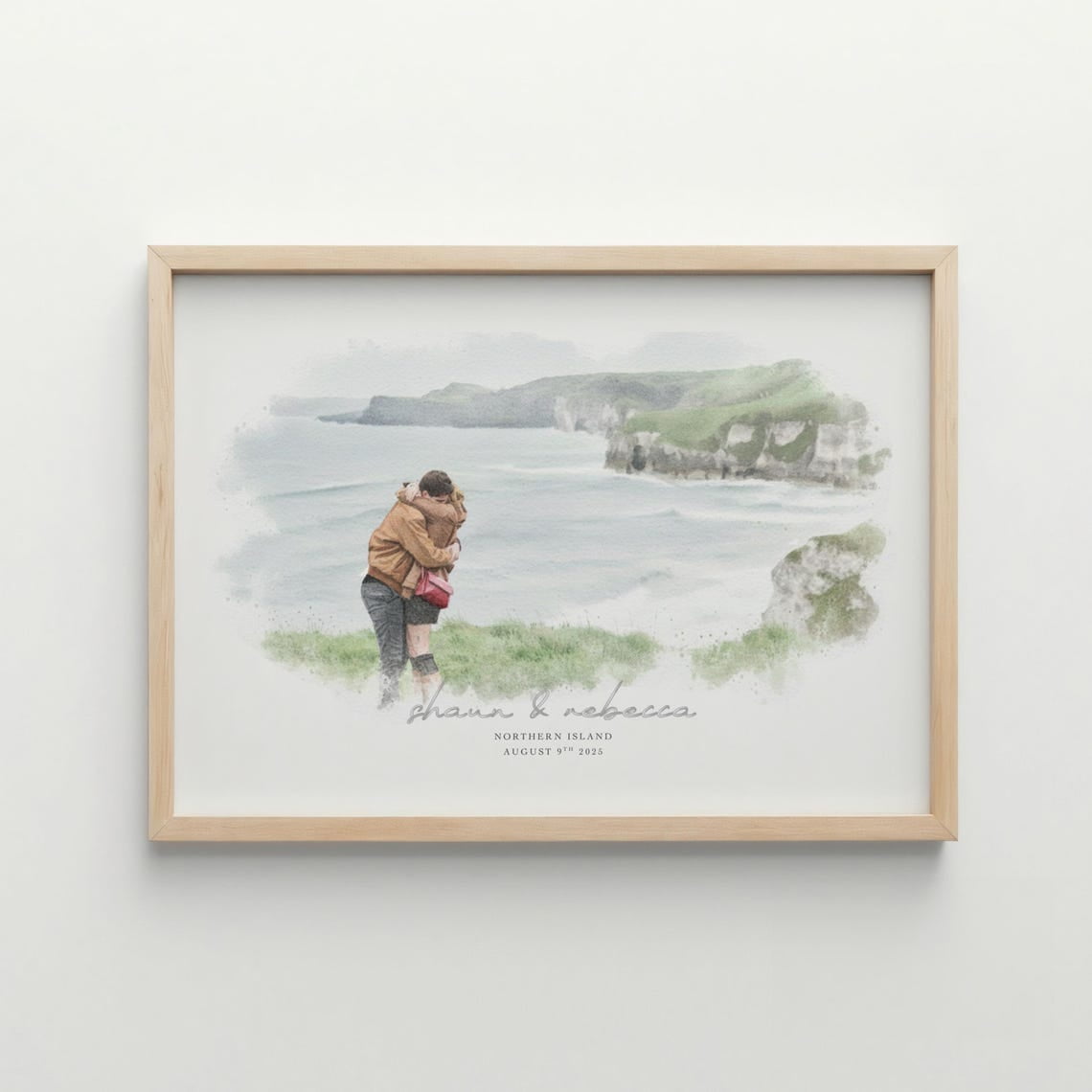 Custom Watercolor Venue Portrait: Couple Proposal Painting, Anniversary ...