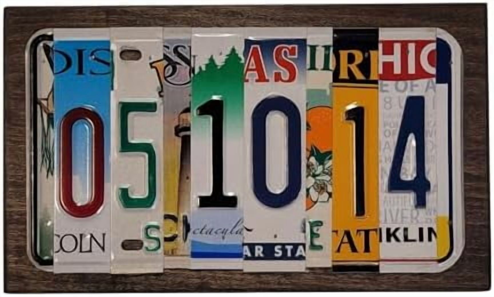 Custom Wedding, Anniversary, and Birthday License Plate Date Signs ...