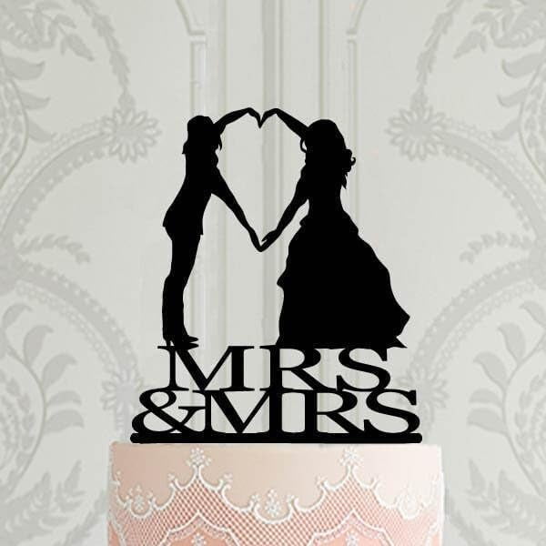 Custom Wedding Cake Topper, Lesbian Weding, Cake Decoration, LGBT Cake ...