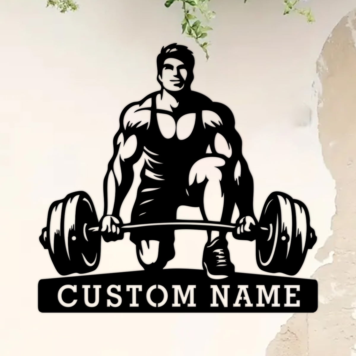 Custom Weightlifter Metal Wall Art, Weightlifter Metal Sign, Gym Metal ...
