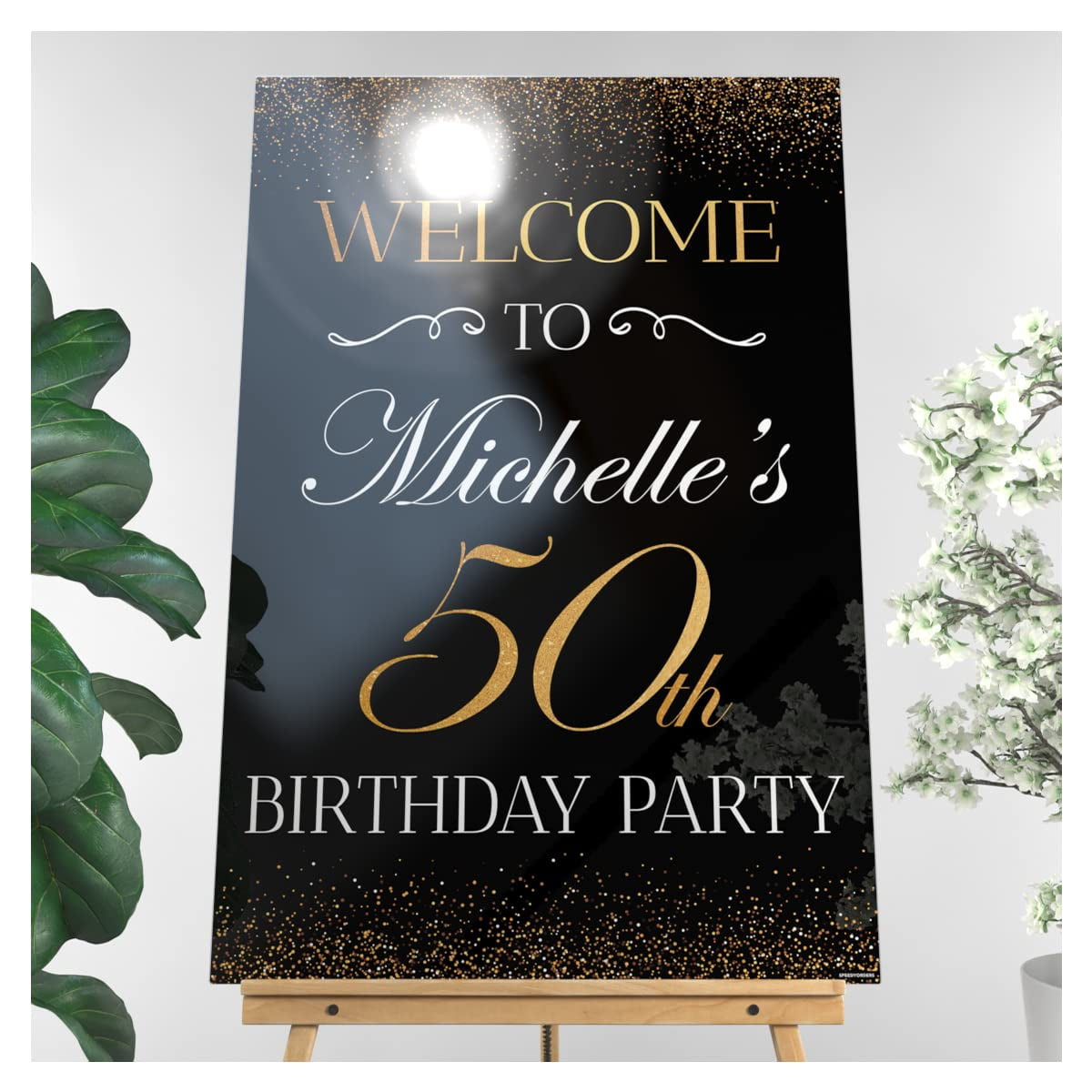 Custom Welcome Sign for Birthday Party - 50th Birthday Sign - 50th ...