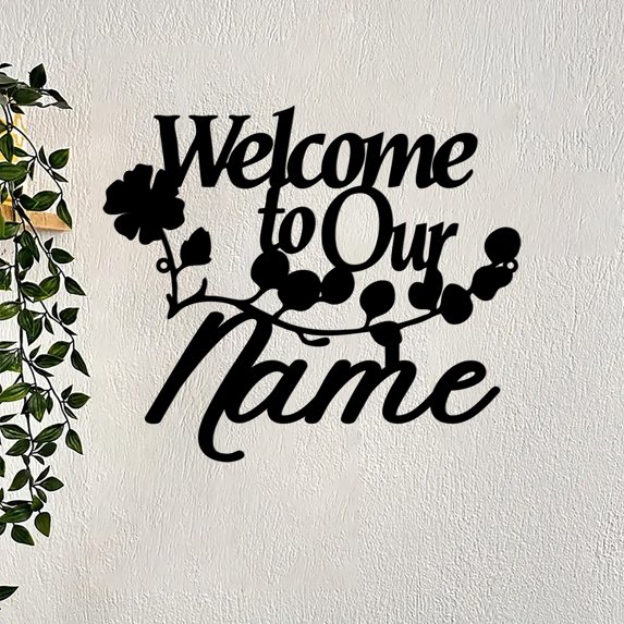 Custom Welcome To Our Deck Sign, Patio Sign, Balcony Sign, Metal Deck ...