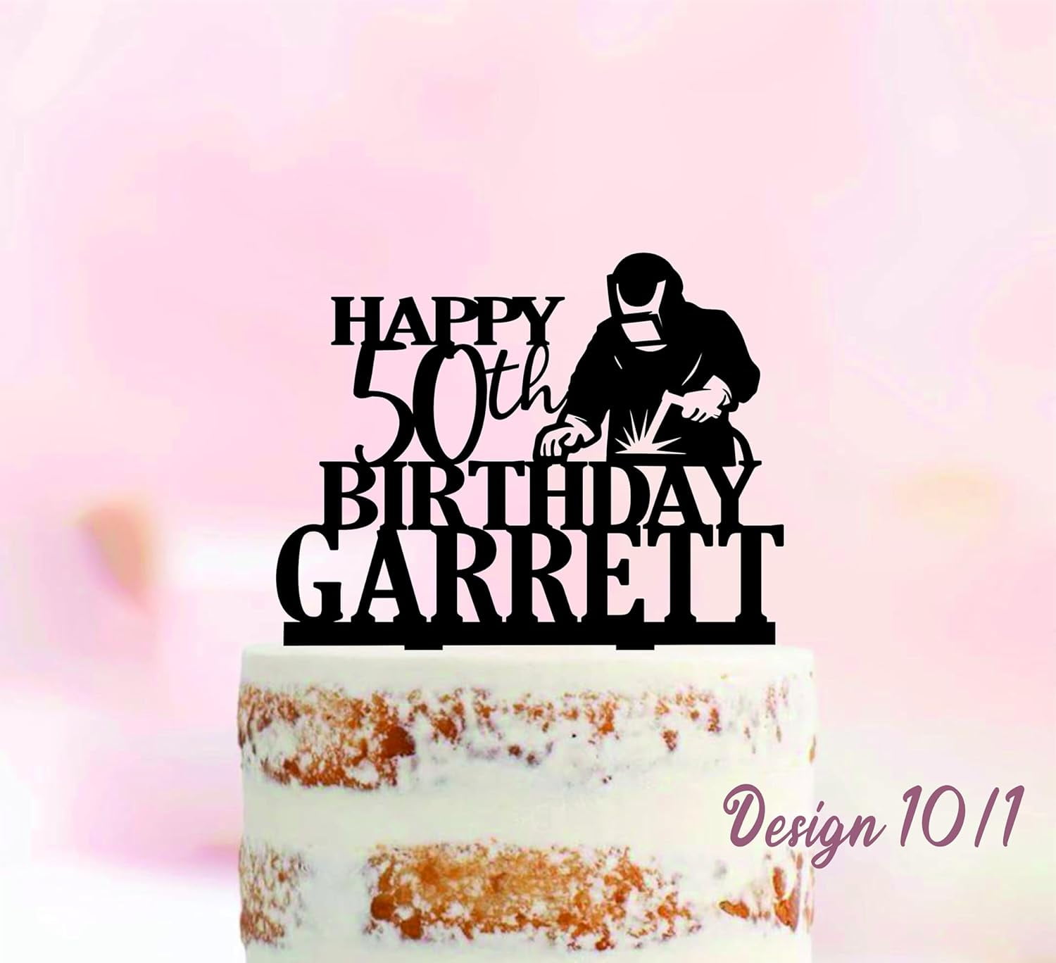 Custom Welder Cake Topper – Welding and Soldering Theme, Personalized ...