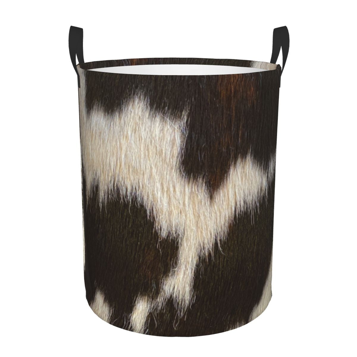 Custom Western Cowboy Bull Riding Cowhide Laundry Hamper Large Storage ...