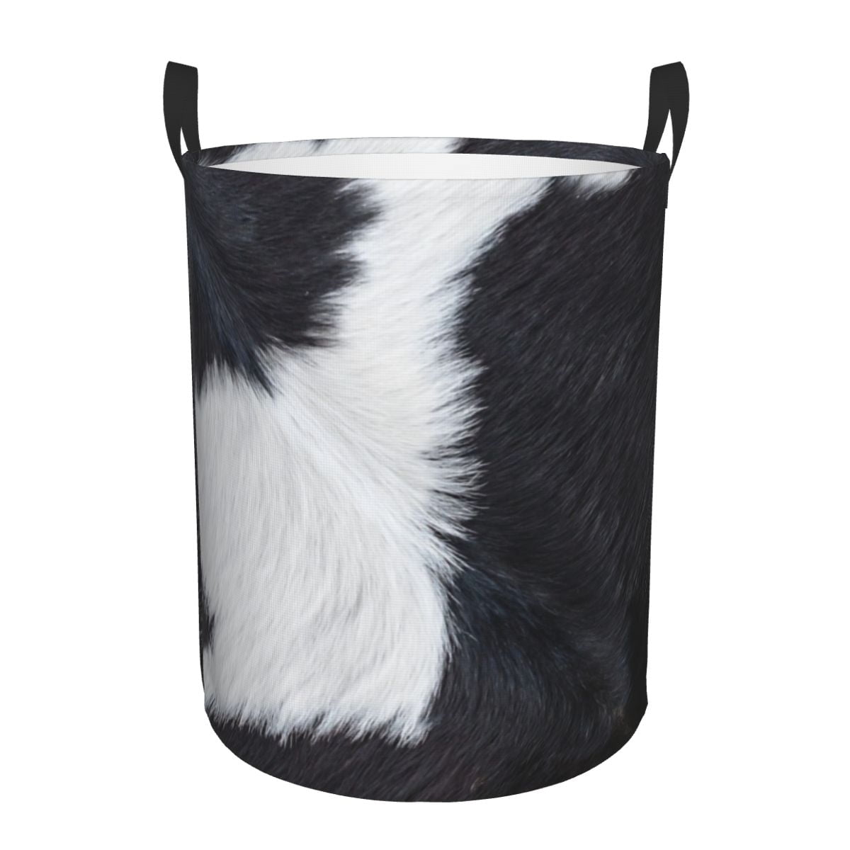 Custom Western Cowboy Bull Riding Cowhide Laundry Hamper Large Storage ...