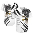 Custom White White-Black 3D Eagle Authentic Baseball Jersey - Hot Sale ...
