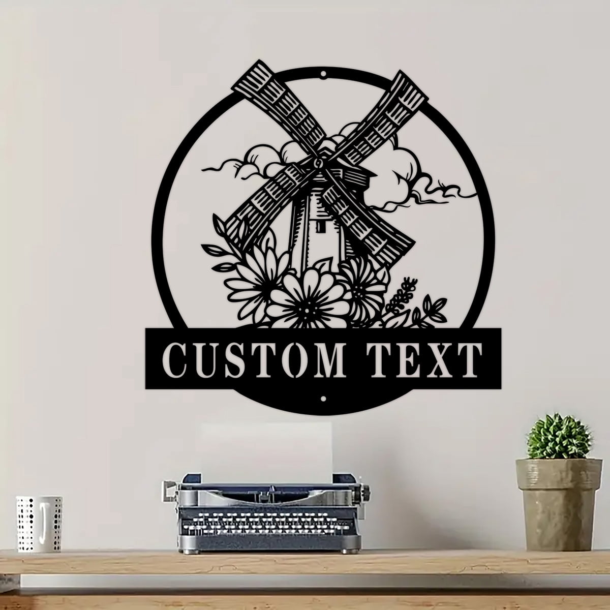 Custom Windmill Farm Charm,Handcrafted Metal Sign,Personalized Family ...