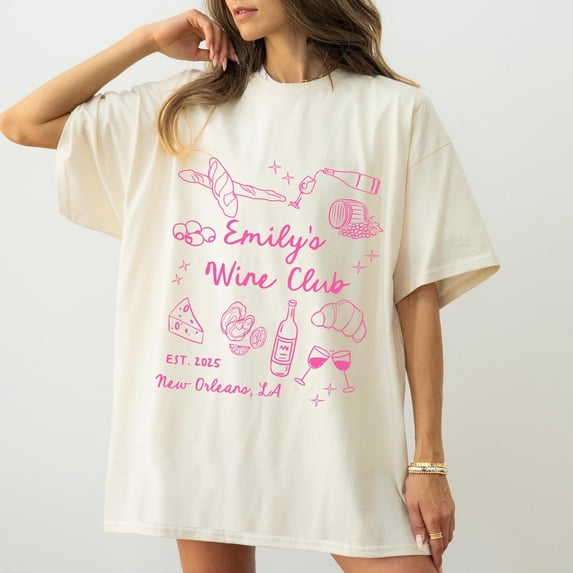 Custom Wine Club Bachelorette Shirt - Walmart.com