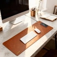 Custom Wireless Charging Desk Mat, Personalized Leather Office Mouse ...