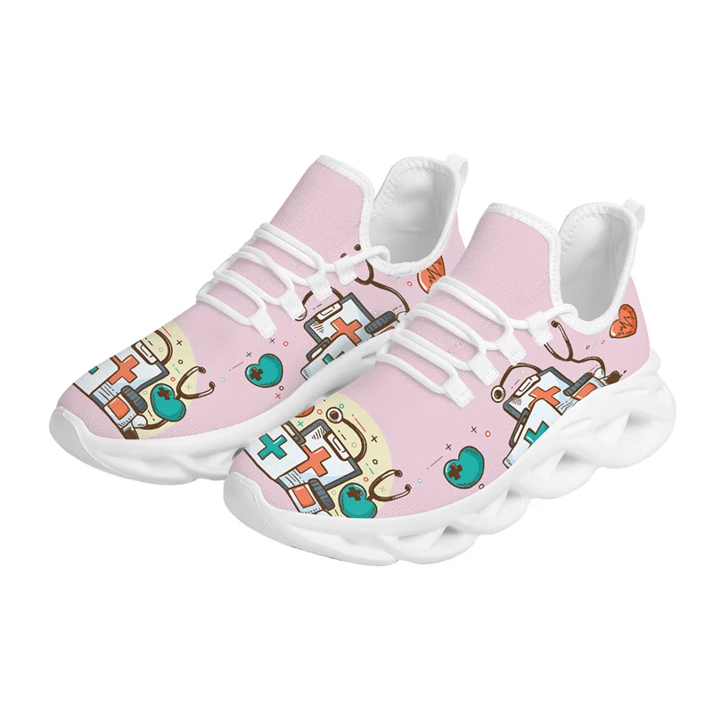 Custom Women Autumn and Winter New Nursing Shoes Prints Fashion Woman ...