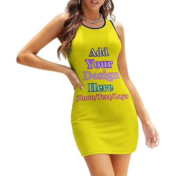 Custom Women Sleeveless Sundress Personalized Design- Add Your Want ...