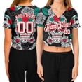 Custom Women's Graffiti Pattern White-Red Skull Fashion 3D V-Neck ...