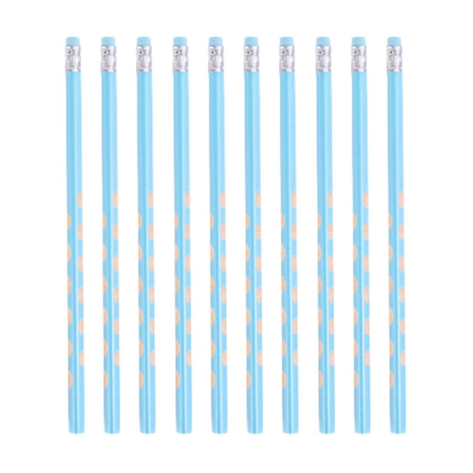 Custom Wood Pencils with Eraser Top,Macaron Color Series 10 Counts Per ...