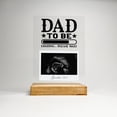 Custom Wood Table Desk Stand Happy Father's Day First Time New Dad New ...