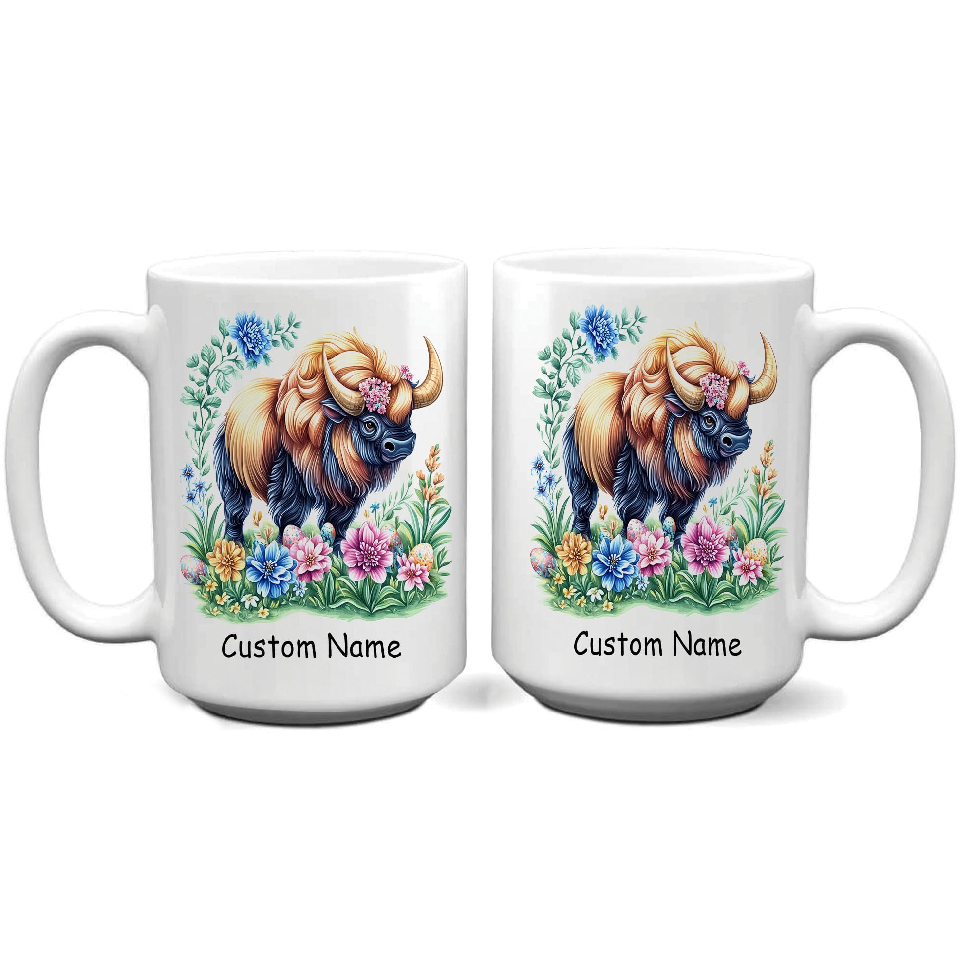 Custom Woolly Rhinoceros Coffee Mug – Unique Gift for Prehistoric ...