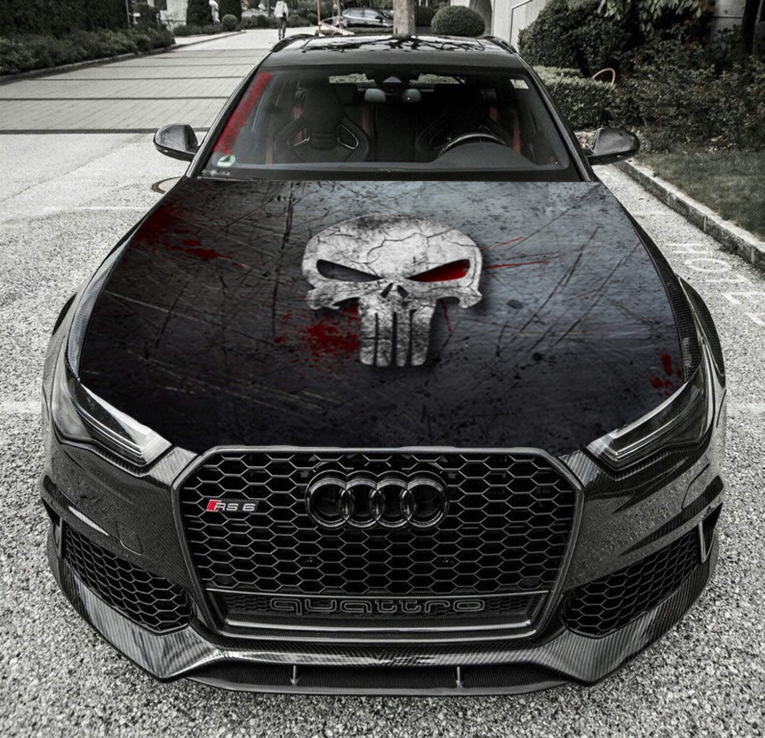 Custom Wrap Punisher Skull Graphic Decal for Cars/Trucks Automotive ...
