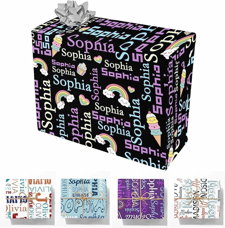 Custom Wrapping Paper Roll Multi Color Gift Wrap Paper Roll for Mother ...