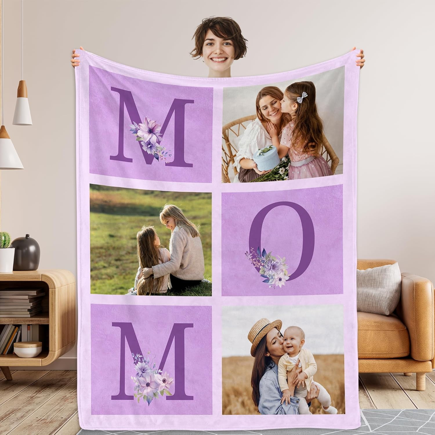 Custom Xmas Photo Blankets Personalized Picture Couples Customized I ...