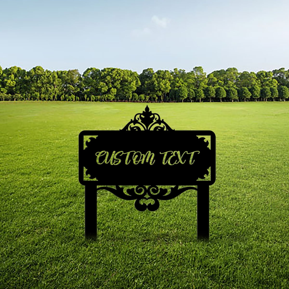 Custom Yard Sign Stake Personalized Address Sign Front Door Stake ...