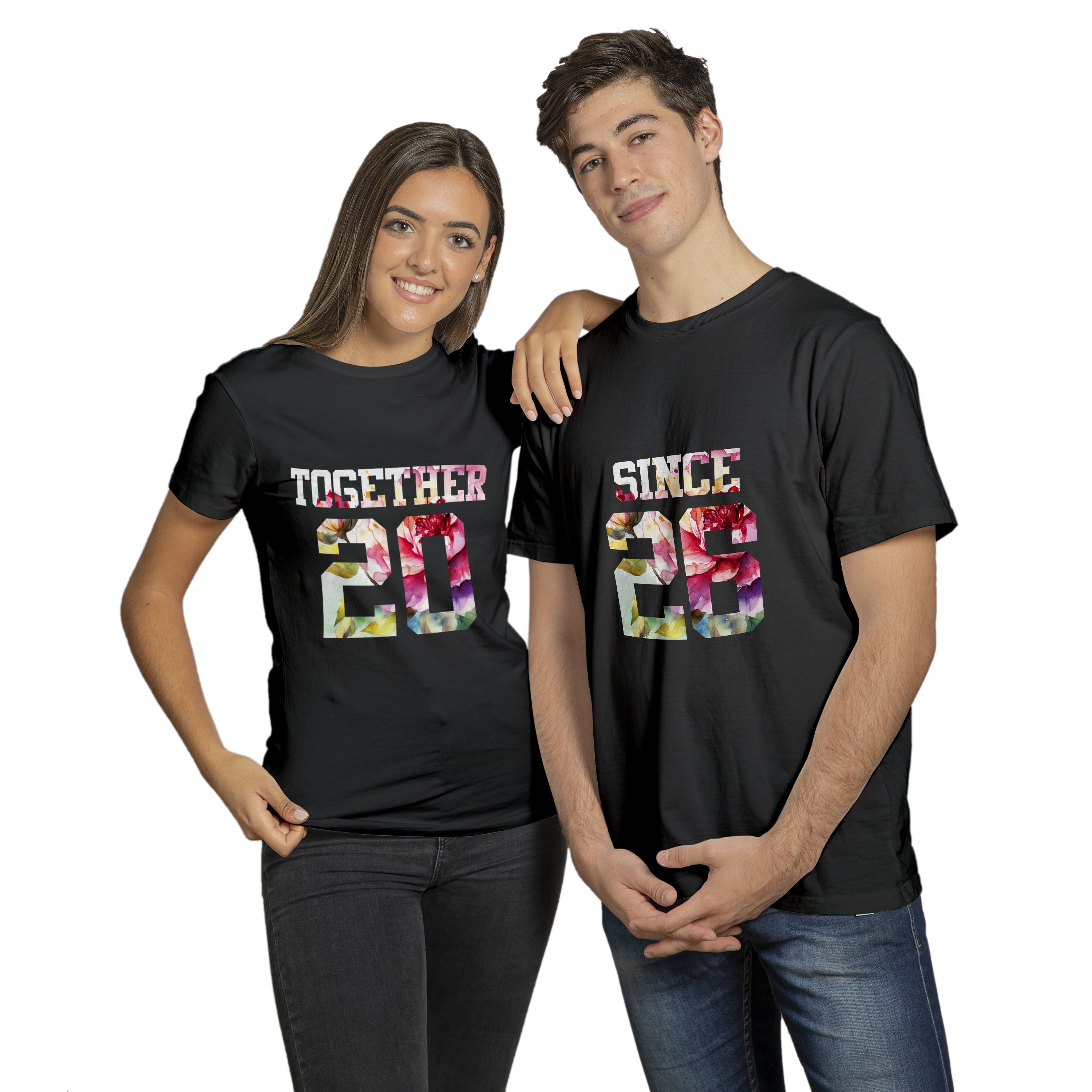 Custom Year Together Since Anniversary T-Shirt - Valentine's Day Gift ...